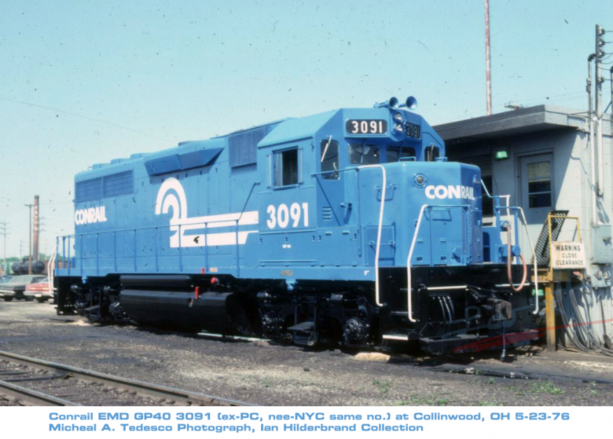 CR 3091 at Collinwood, OH | Conrail Photo Archive